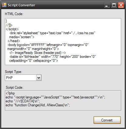 Script Converter - INSTALUJ.cz - programy ke stažení zdarma