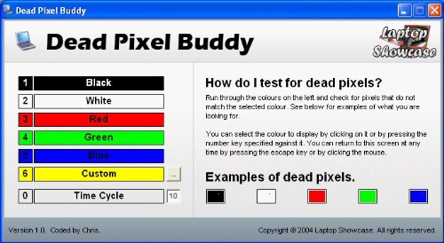 Dead Pixel Buddy - INSTALUJ.cz - programy ke stažení zdarma