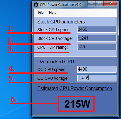 CPU Power Calculator - INSTALUJ.cz - programy ke stažení zdarma