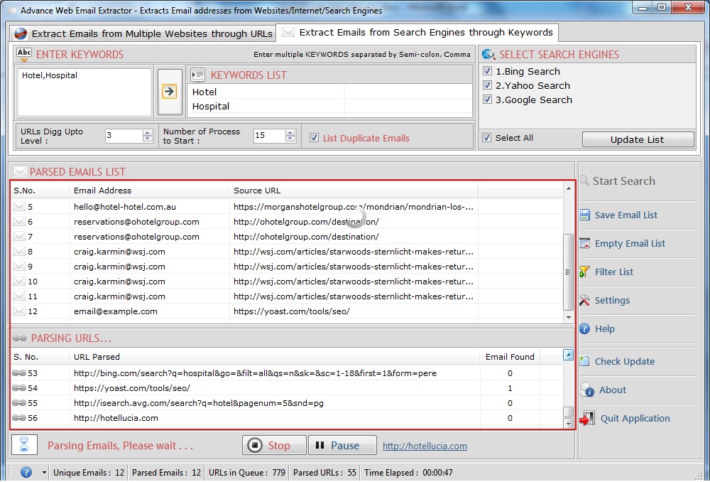 Web Email Extractor Professional - INSTALUJ.cz - programy ke stažení zdarma