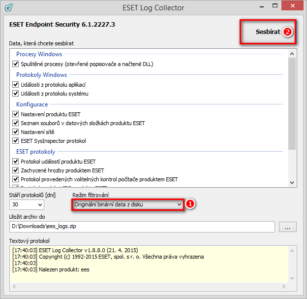 ESET Log Collector - INSTALUJ.cz - programy ke stažení zdarma