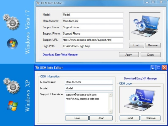 OEM Info Editor - INSTALUJ.cz - programy ke stažení zdarma