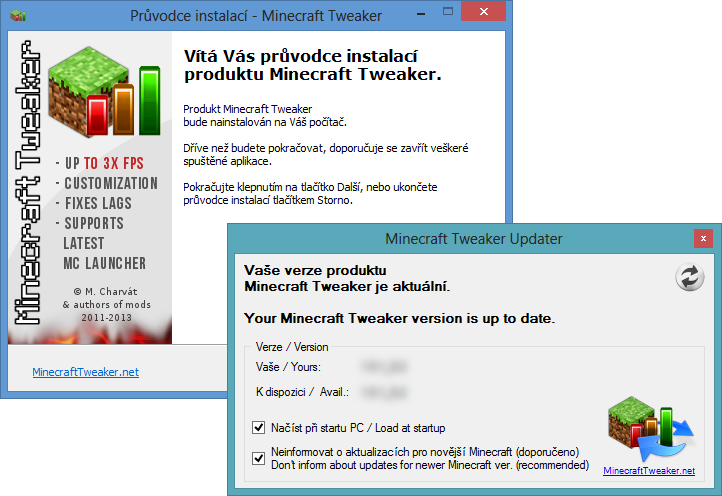 Minecraft Tweaker Lite - INSTALUJ.cz - programy ke stažení zdarma