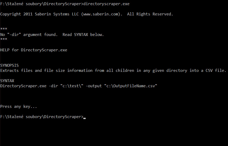 Directory Scraper - INSTALUJ.cz - programy ke stažení zdarma