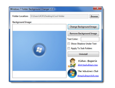 Windows 7 Folder Background Changer - INSTALUJ.cz - programy ke stažení zdarma