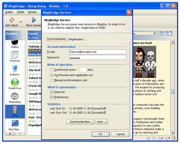 BlogBridge - INSTALUJ.cz - programy ke stažení zdarma