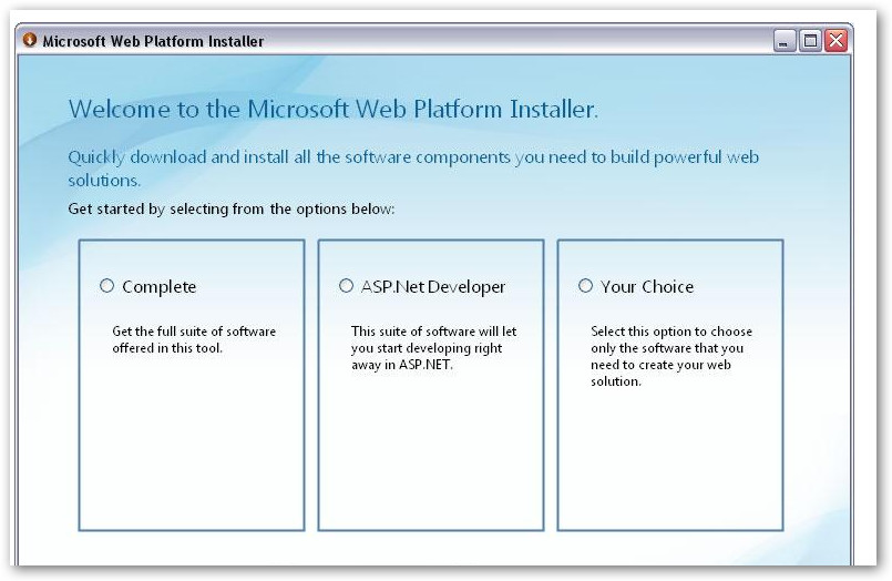 Web Platform Installer - INSTALUJ.cz - programy ke stažení zdarma