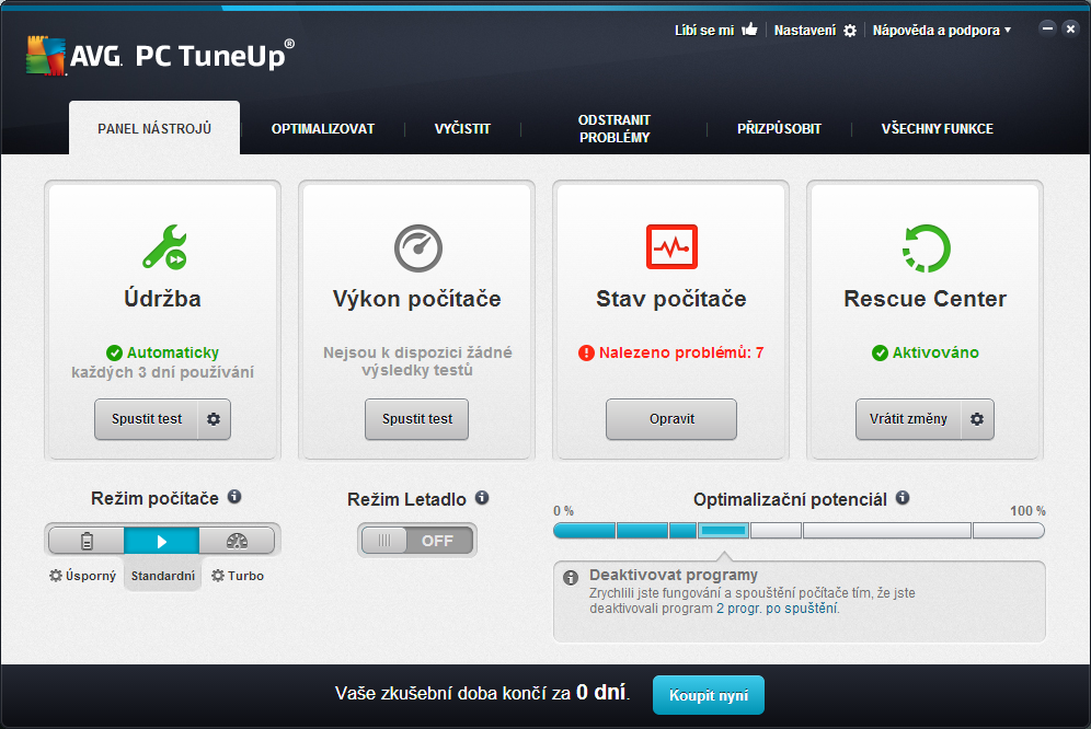 AVG PC TuneUp: komplexní optimalizace Windows
