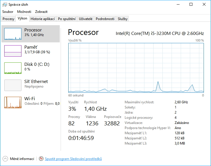 Rychlotip: informace o procesoru příkazovým řádkem